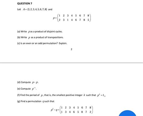 Solved Let A And P A Chegg Com