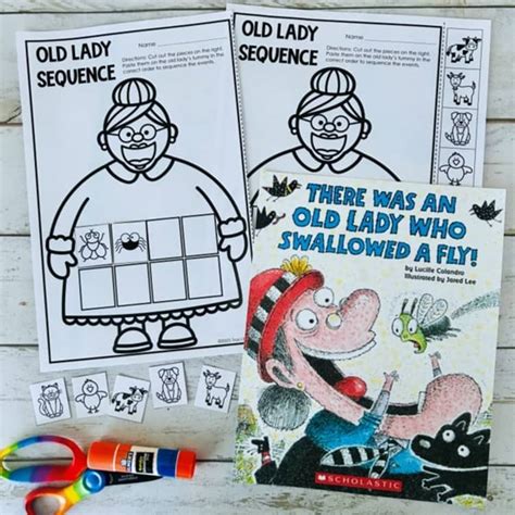 There Was An Old Lady Who Swallowed A Fly Book Companion Tpt
