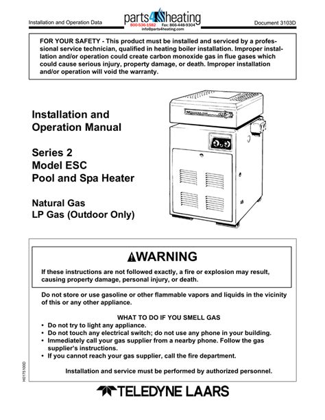esc manual manualzz
