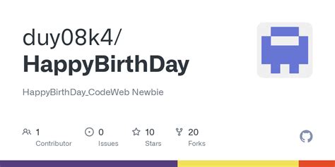 Github Duy08k4happybirthday Happybirthdaycodeweb Newbie