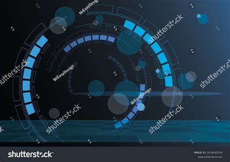 Tech Background Concept Virtual Space Technology Stock Vector Royalty Free 2234545729