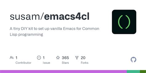 github susam emacs4cl a tiny diy kit to set up vanilla emacs for