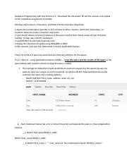 SQL Database Programming Practice Activities | Course Hero