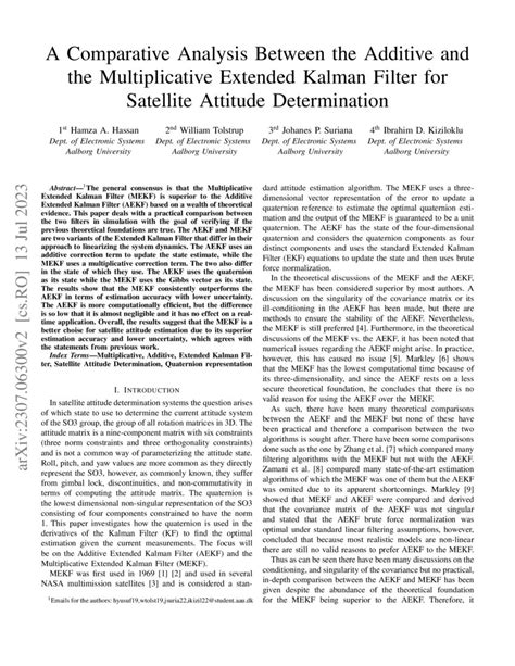 A Comparative Analysis Between The Additive And The Multiplicative