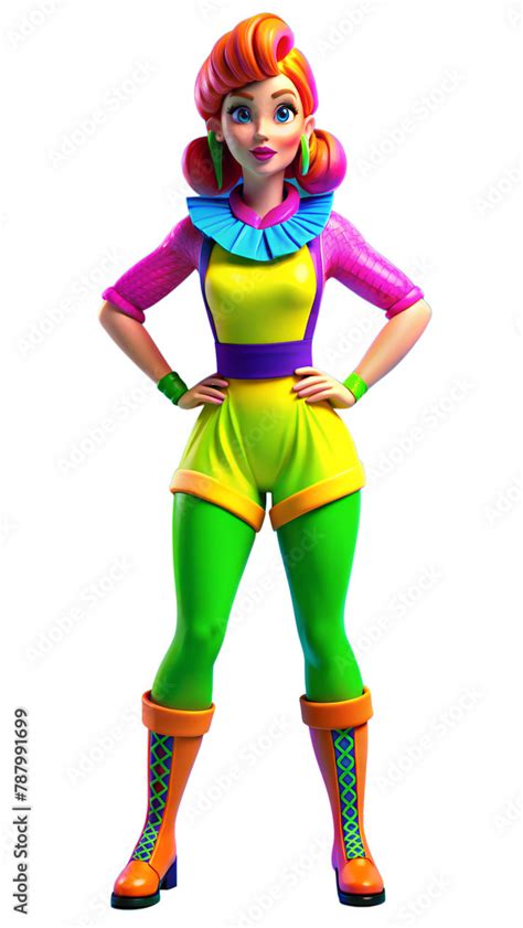 Illustration Stock 3d Woman Characters Graphics Game Character