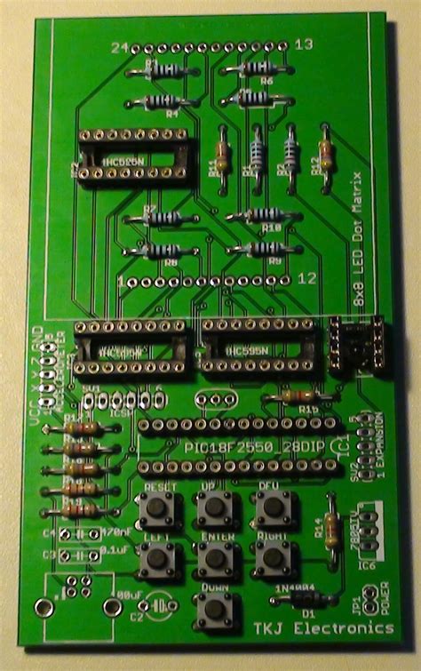 Tkj Electronics Pic18f2550 Usb Led Matrix Board Tkj Electronics Pic18f2550 Usb Led Matrix Board
