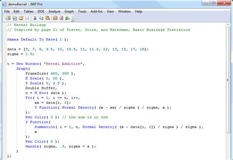 solved dotted line to indicate start and end of a jsl code section