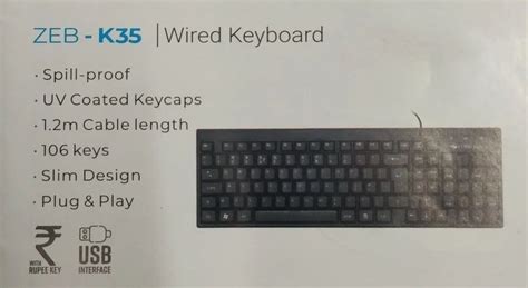 Wired Zebronics Keyboard At ₹ 250 Piece In Mumbai Id 2855718766633