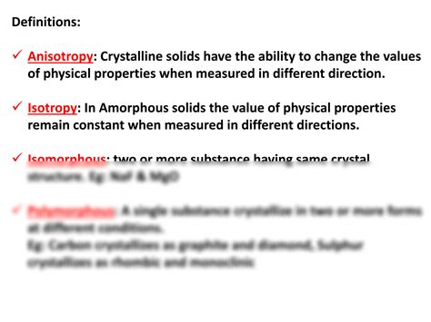 SOLUTION Class Th Solid State Part Studypool