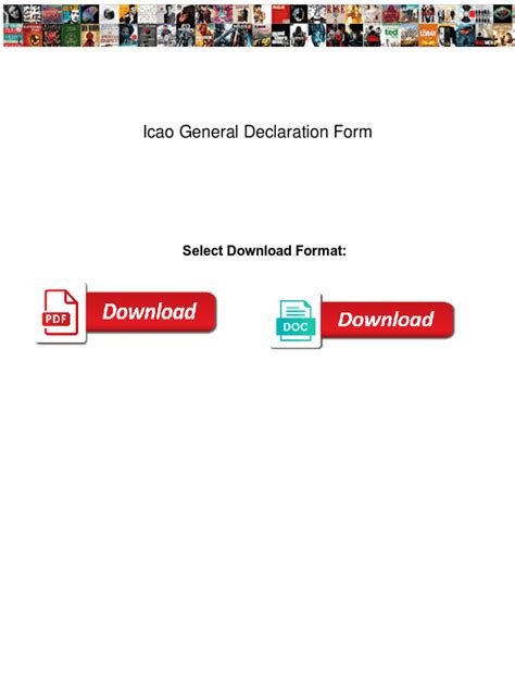 Fillable Online Icao General Declaration Form Icao General Declaration Form Acala Fax Email