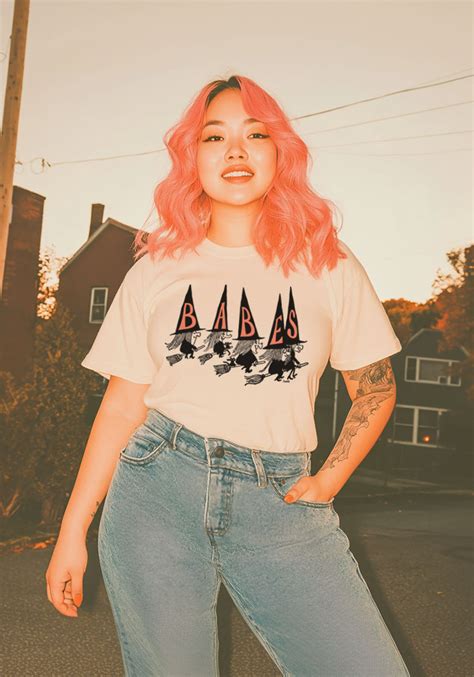 Babes On Brooms Tee Halloween Shirt Women Spooky T Shirt Kaeraz