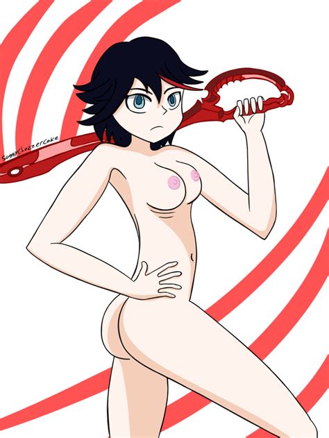 Rule 34 Blue Eyes Kill La Kill Matoi Ryuuko Nude Female Pose Sword