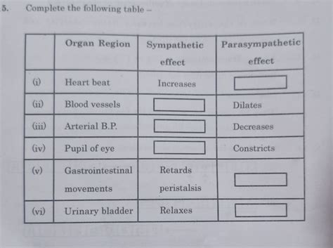 5 Complete The Following Table Begin{tabular} { L L C C }