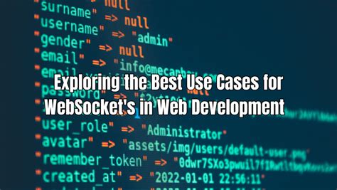 Web Development Kidderminster: Exploring the Best Use Cases for WebSocket's in Web Development ...