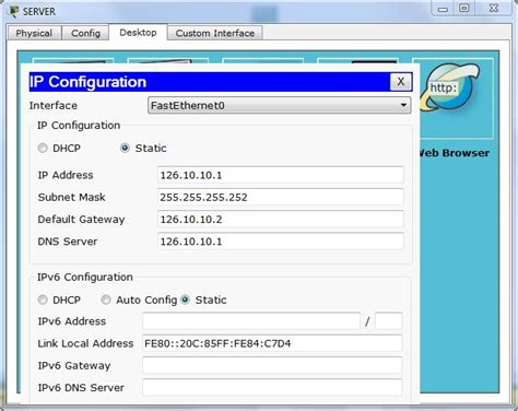 Konfigurasi Static Cisco Packet Tracer 1 Server2 Router1 Switch4