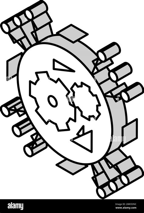 technology system isometric icon vector illustration stock vector image