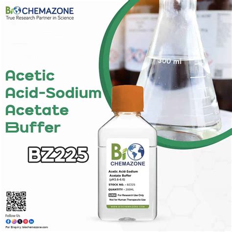 Acetic Acid Sodium Acetate Buffer Reliable Ph Stability