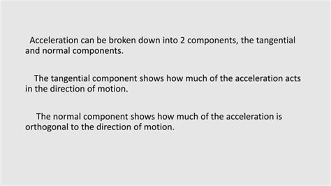 Tangential And Normal Components Of A Vector Pptx Physics Science