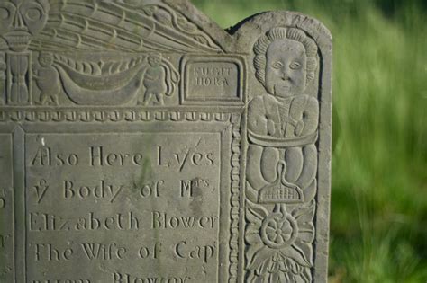 A Puritan Grave In A Cemetery In Cambridge Massachusetts