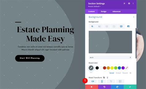 How To Use Divis Background Mask And Pattern Transform Settings Ask The Egghead Inc