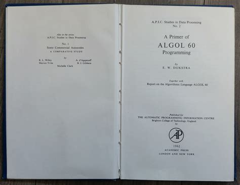 Edsger Dijkstra Pascal For Small Machines