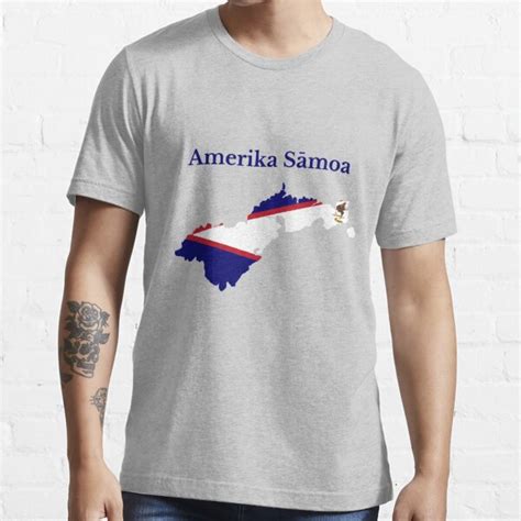 American Samoa Map Us Territory T Shirt For Sale By Marosharaf