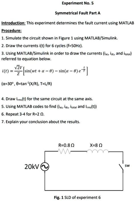 SOLVED Experiment No 5 Symmetrical Fault Part A Introduction This Experiment Determines The