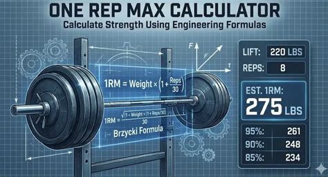 One Rep Max Calculator Calculate 1rm Using Epley And Brzycki Formulas