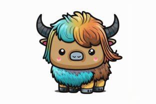 Cute Yak Kawaii Clipart Graphic By Poster Boutique · Creative Fabrica