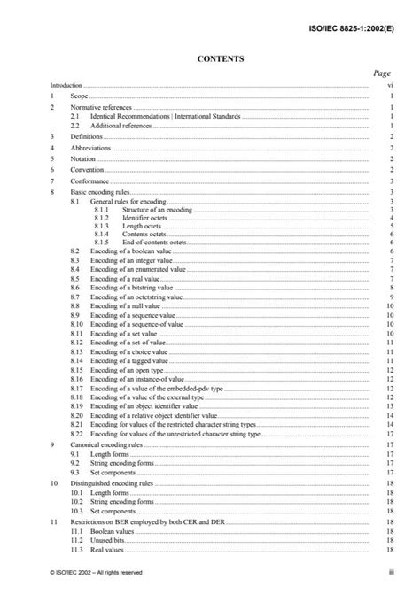 ISO IEC 8825 1 2002 Information Technology ASN 1 Encoding Rules Specification Of Basic Encoding
