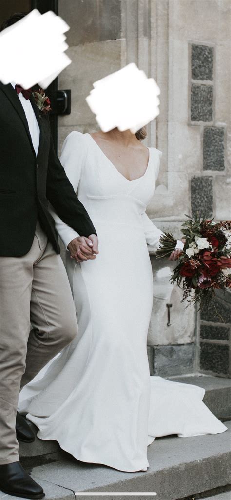 Karen Willis Holmes Imogen Aubrey Sleeves Added Wedding Dress Stillwhite