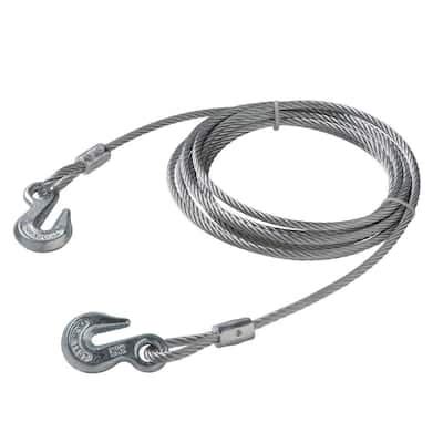 Everbilt 14 In X 50 Ft Galvanized Steel Uncoated Wire Rope 803142