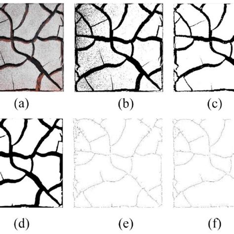 Crack Image Processing Process A Reference B Binarization C Download Scientific