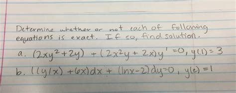Solved Determine Whether Or Not Each Of The Following Chegg