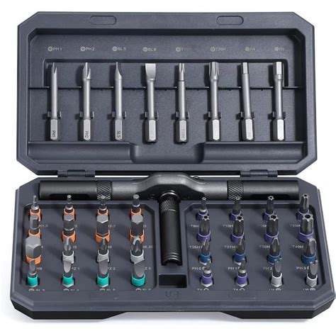 Yichuhaoxi 42 In Shank 40 Bit Gray Multi Bit Screwdriver Set With