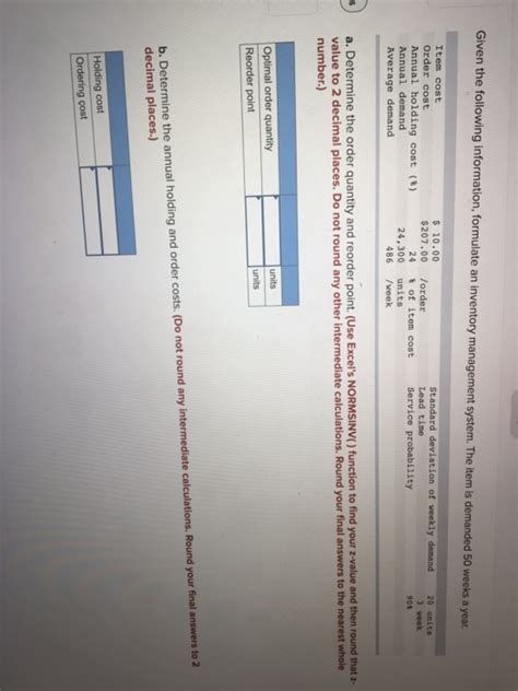Solved Given the following information, formulate an | Chegg.com