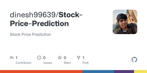 GitHub Dinesh Stock Price Prediction Stock Price Prediction