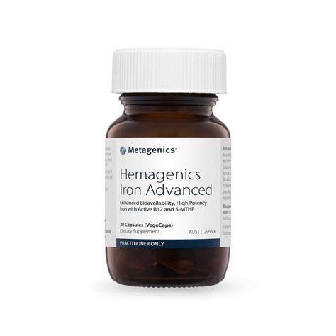 Metagenics Hemagenics Iron Betahealth