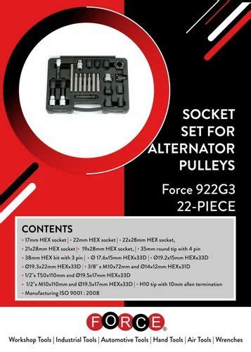 Crv Force 22pcs Alternator Pulleys Set Multi Groove At Rs 4851 Piece In Vasai Virar