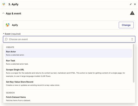 Zapier integration | Platform | Apify Documentation