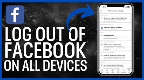 How To Log Out Of Facebook On All Devices Easiest Method Youtube
