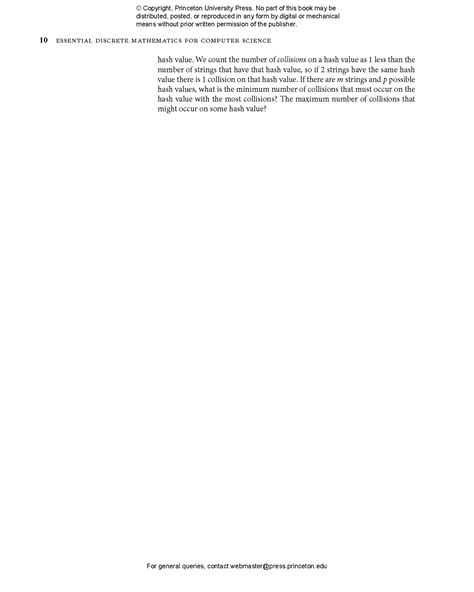 Essential Discrete Mathematics For Computer Science Princeton University Press