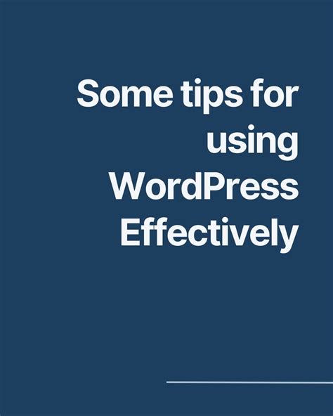 Muhammad Sheraz 💥wordpress Developer On Linkedin Some Tips For Using Wordpress Effectively If