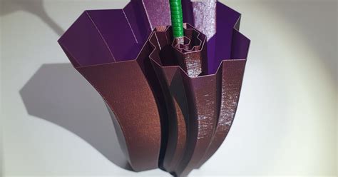 🌹 Hexa Spiral Shell Vase Variations For Tight Flower Hold By Sh Download Free Stl Model