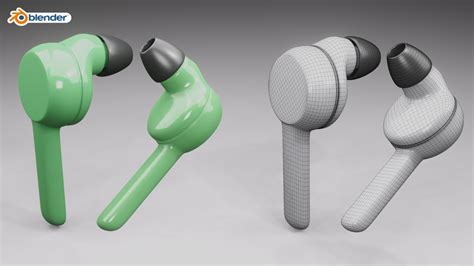 Create Earbuds Body Design 3D || Hard Surface Design || Subdivision ...