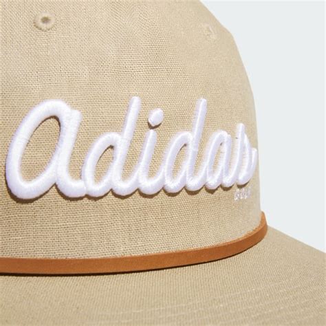 Adidas Five Panel Script Hat Beige Adidas Australia