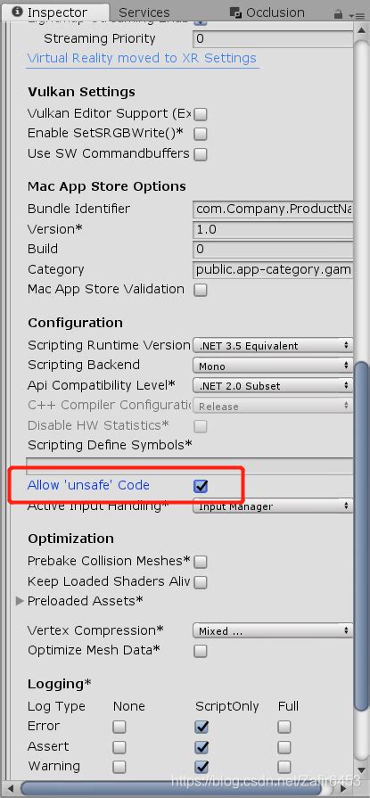 Unity3d 不安全的代码只会在使用unsafe 编译的情况下出现 解决办法unity Unsafe Csdn博客