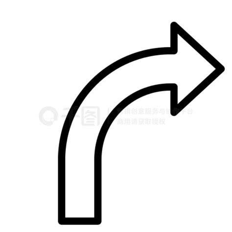 曲线箭头模板免费下载 Svg格式 512像素 编号53934568 千图网