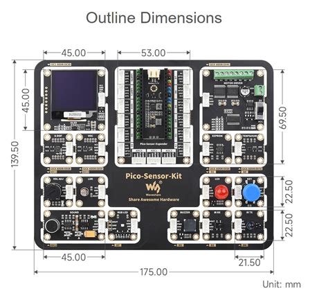 Buy Raspberry Pi Pico Entry Level Sensor Kit Including Pico Expansion Board And 15 Common