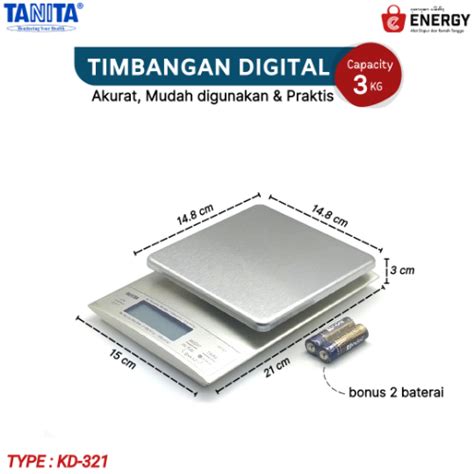 Tanita Timbangan Digital Kg Energy Bali
